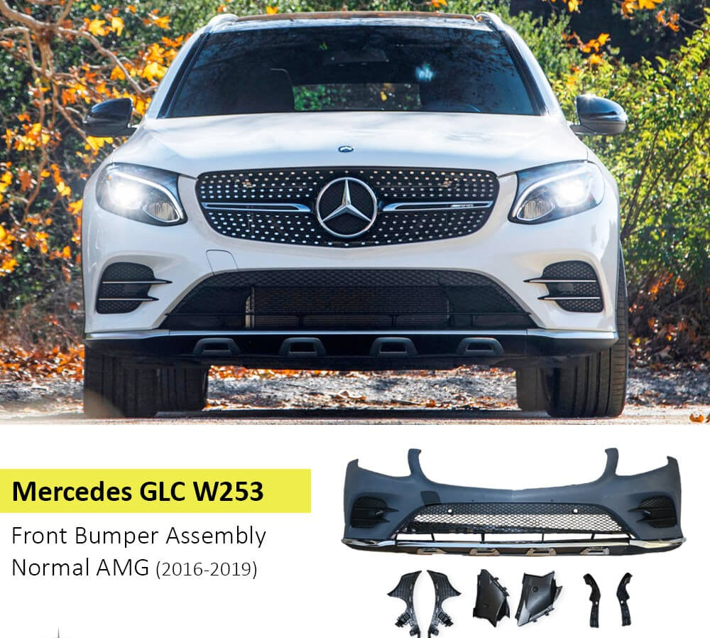 MERCEDES GLC-CLASS W253 (2016-2019), FRONT BUMPER ASSEMBLY NORMAL AMG ...